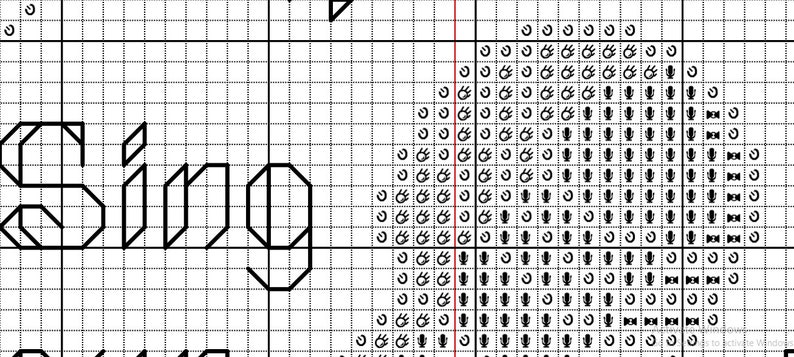 Easy Microphone Cross Stitch Pattern, Sing Your Sorrow Away PDF Chart ...