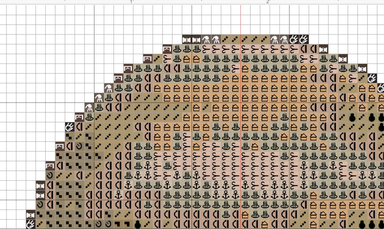 Venus Cross Stitch Pattern, Solar System Planet Embroidery, Small ...