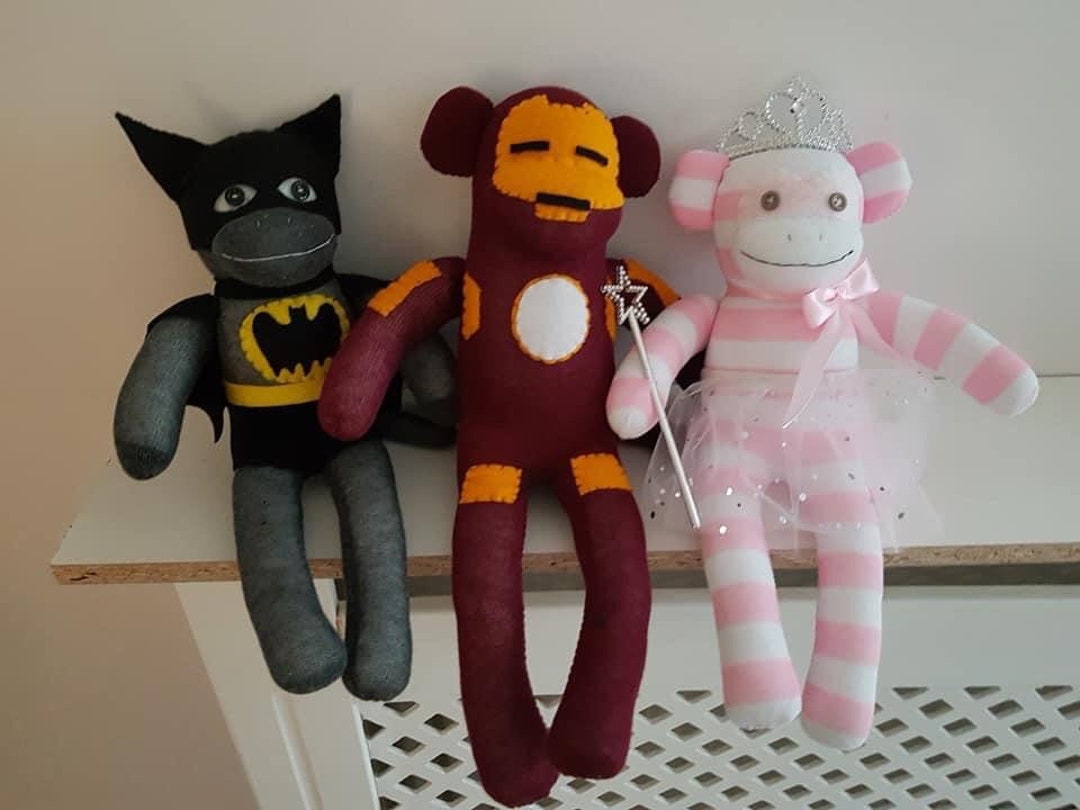 Iron Man (sock Monkey) - Etsy