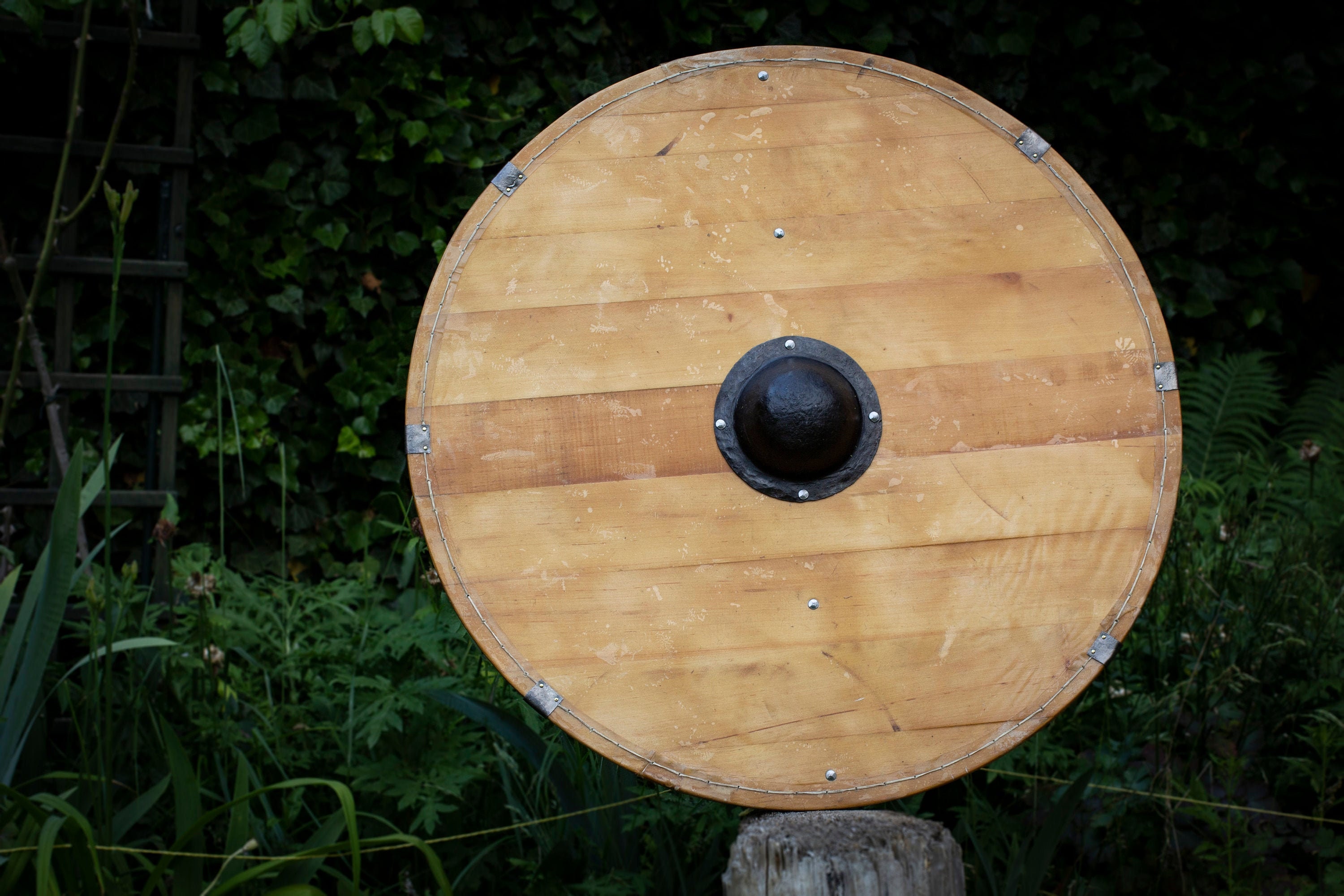 Viking Shield, Rawhide Faceing, Early Mediaval Reenactment - Etsy