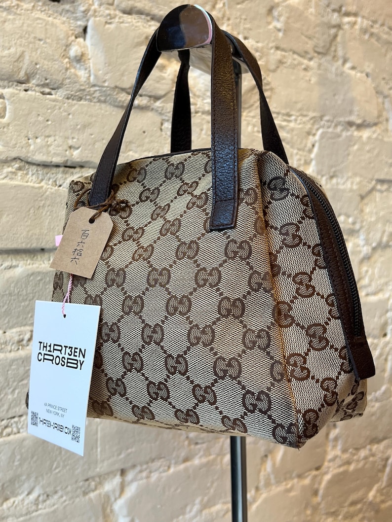 Gucci GG Top Handle Bag brown - Etsy