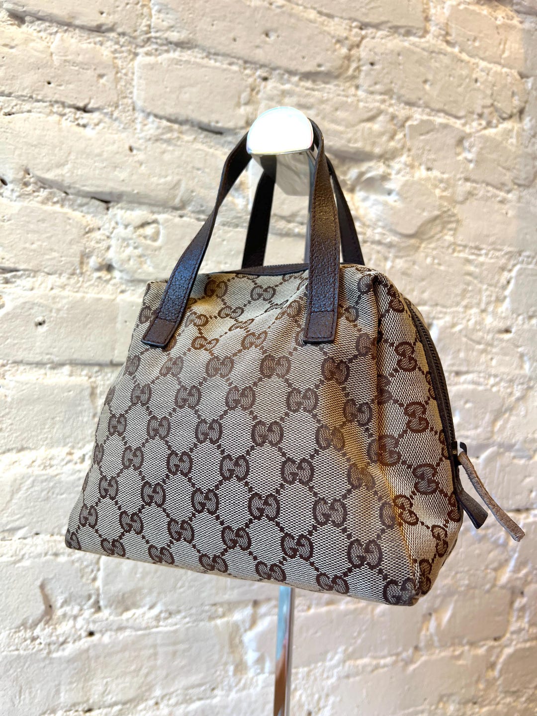 Gucci GG Top Handle Bag brown - Etsy