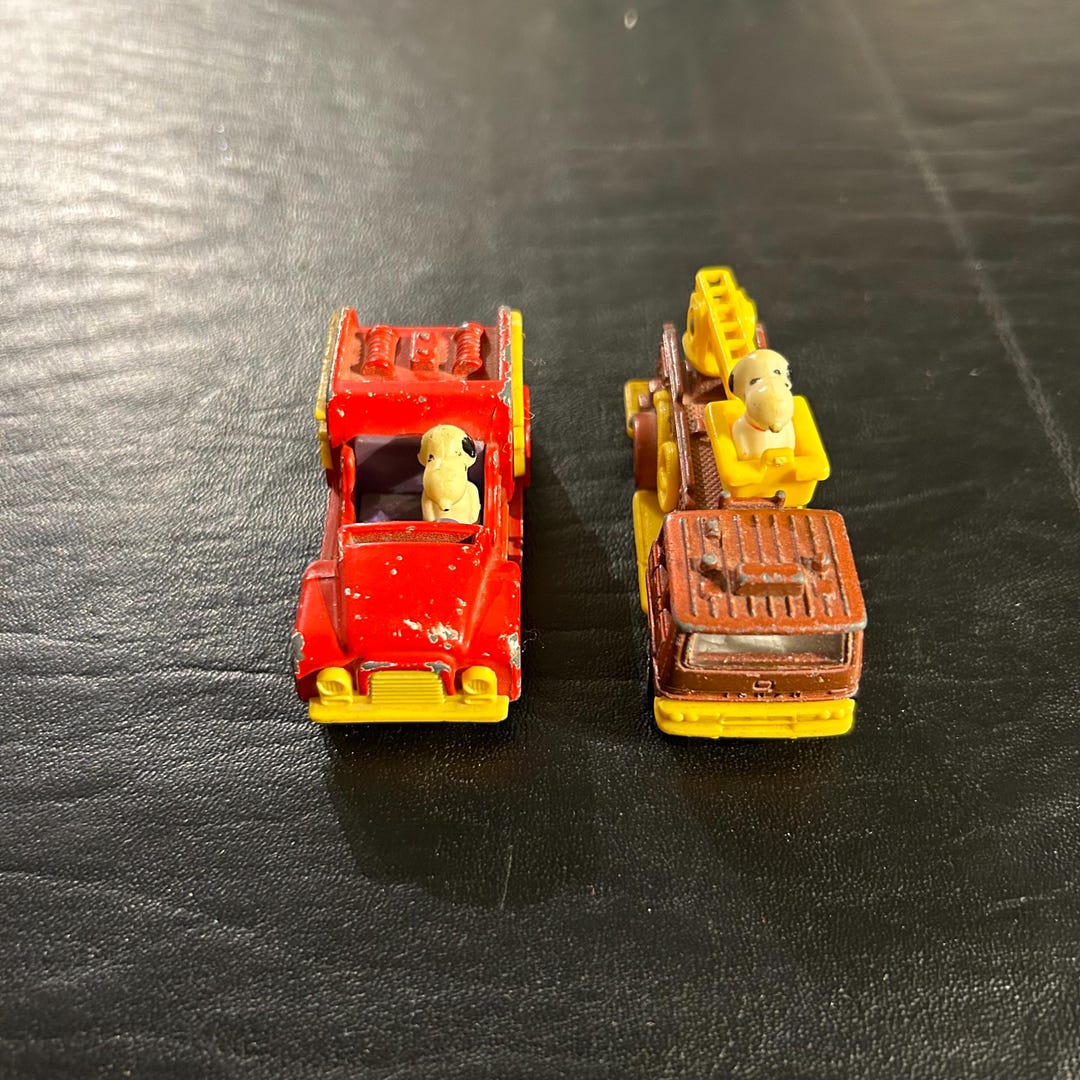 1966 Peanuts Snoopy Fire Truck Cars - Etsy