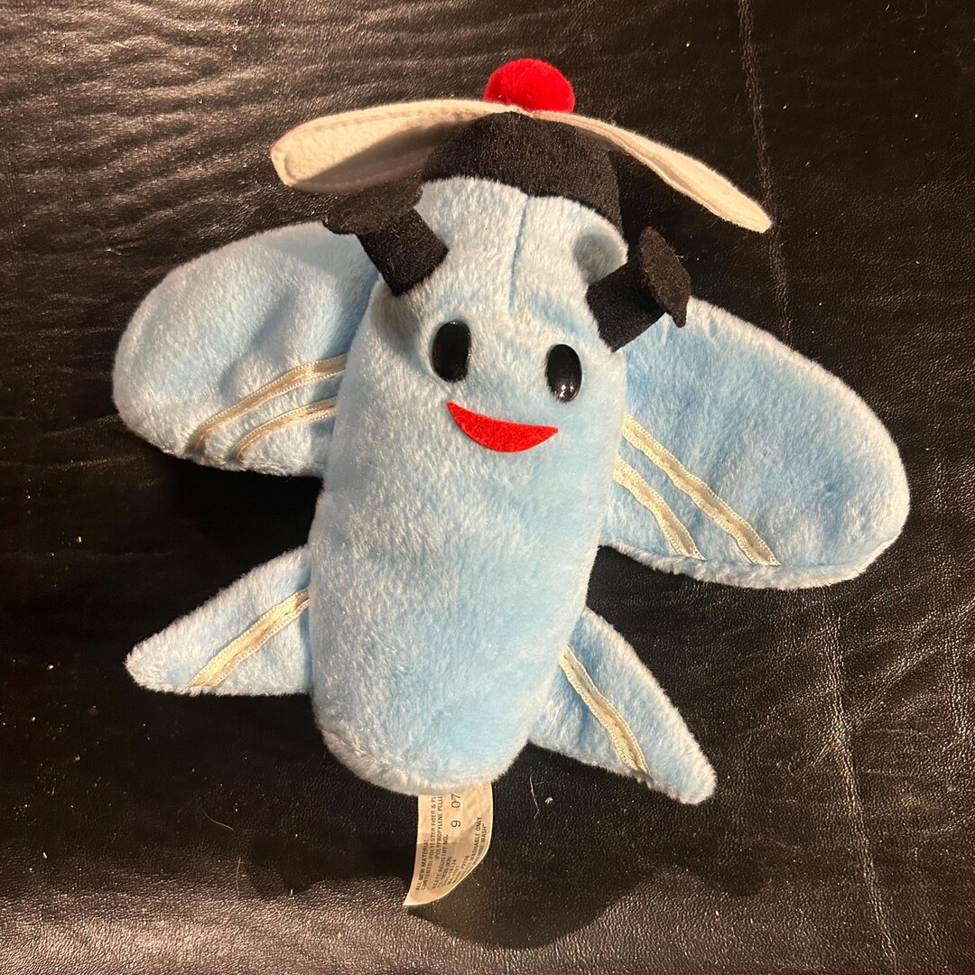 1999 Rudolph Misfit Blue Airplane Plush - Etsy