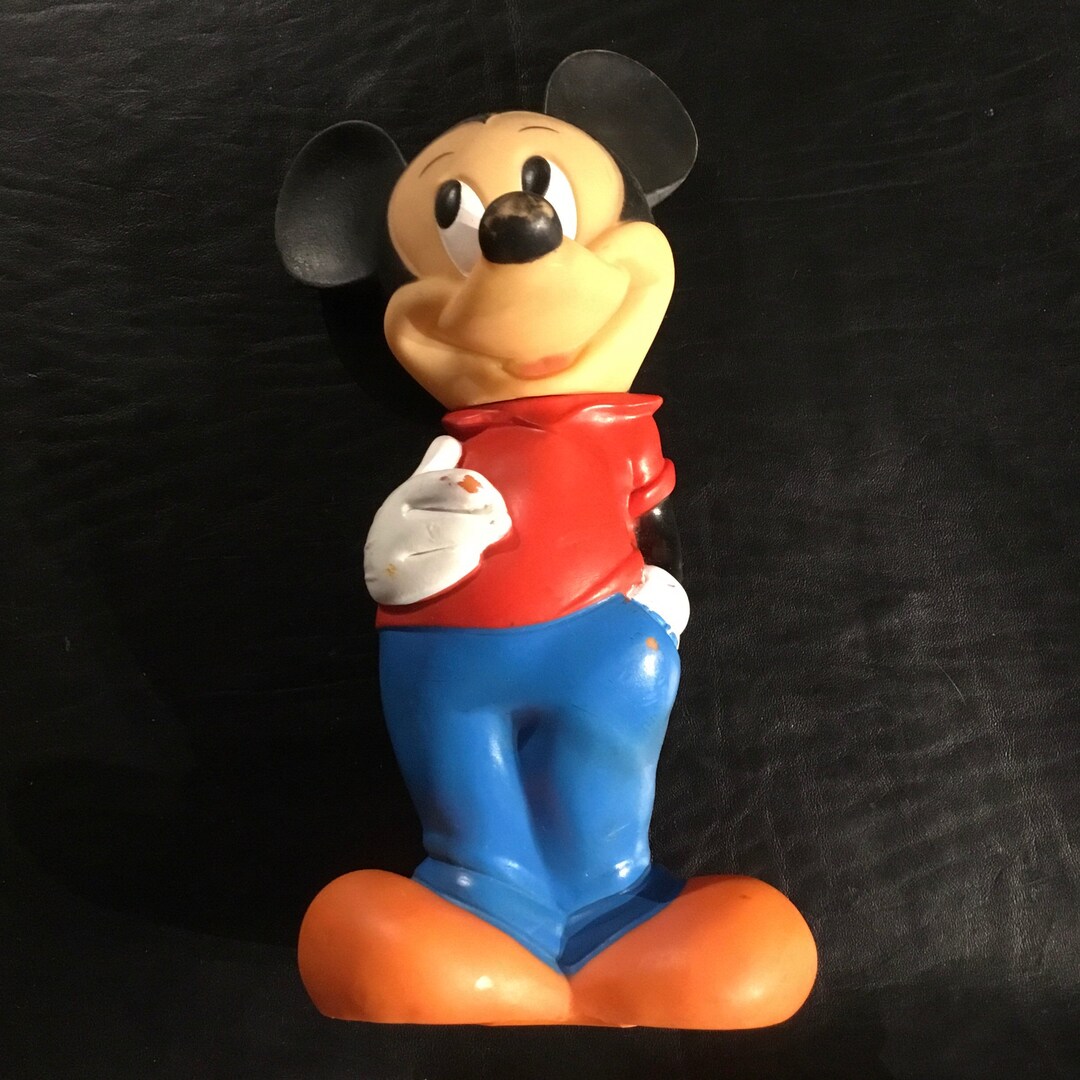 1970s Rubber Mickey Mouse Bank - Etsy