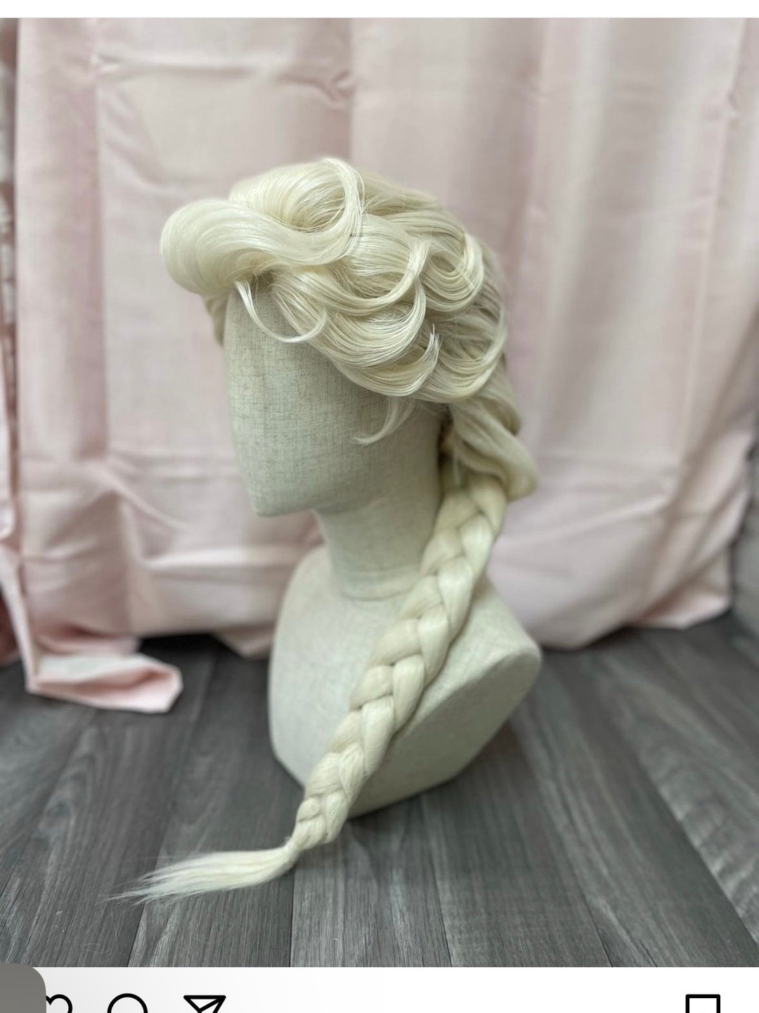 Elsa Inspired Hard Front Wig - Etsy