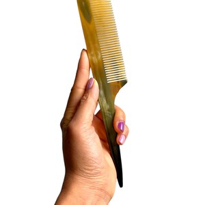 Buffalo Horn Tail Comb, Hairdressing Comb Pointed Tail, Anti-static ...