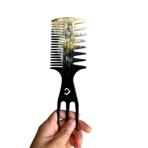 3-in-1 Comb With Logo. Hair Brush. Large Comb With Handel - Etsy