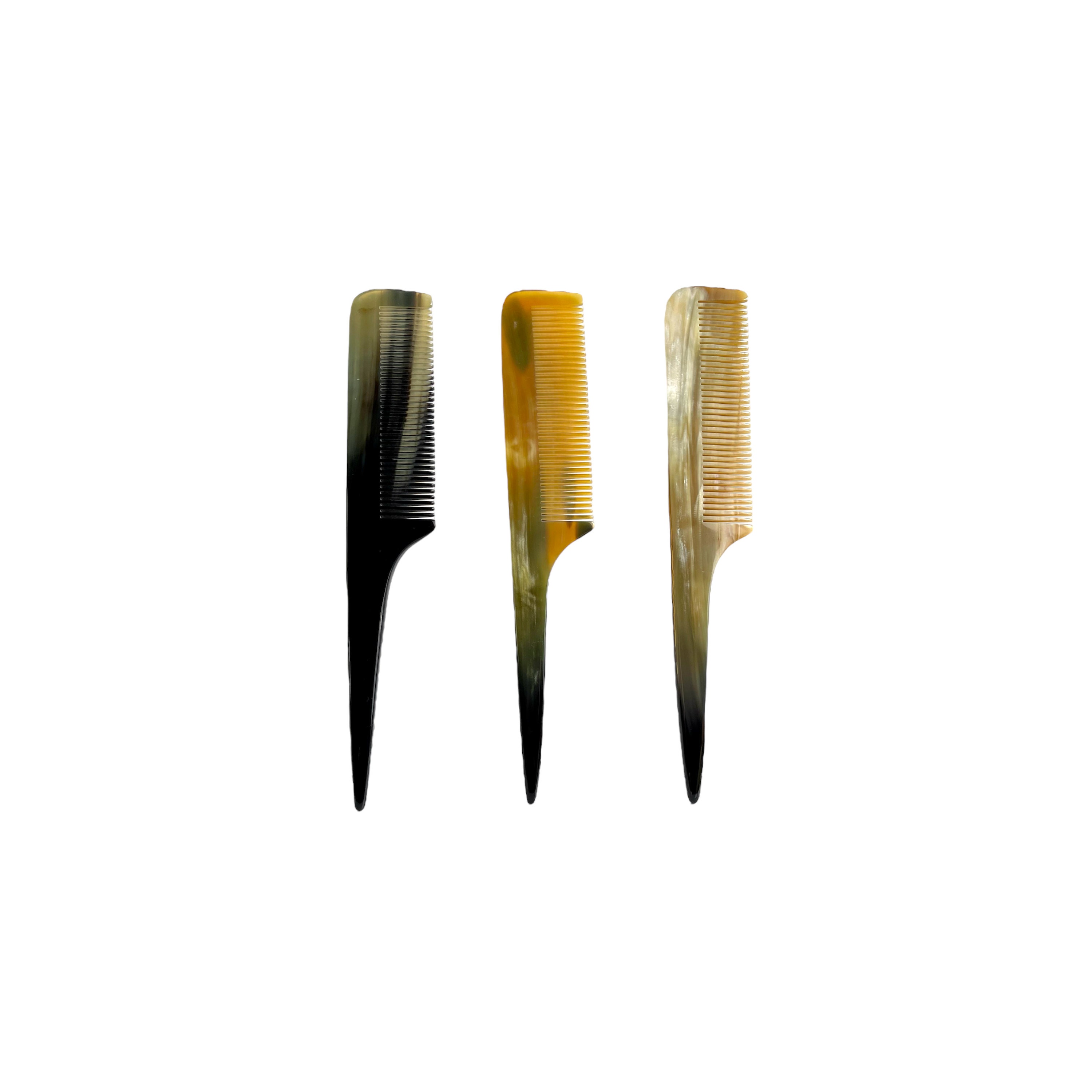 Buffalo Horn Tail Comb Hairdressing Comb Pointed Tail - Etsy