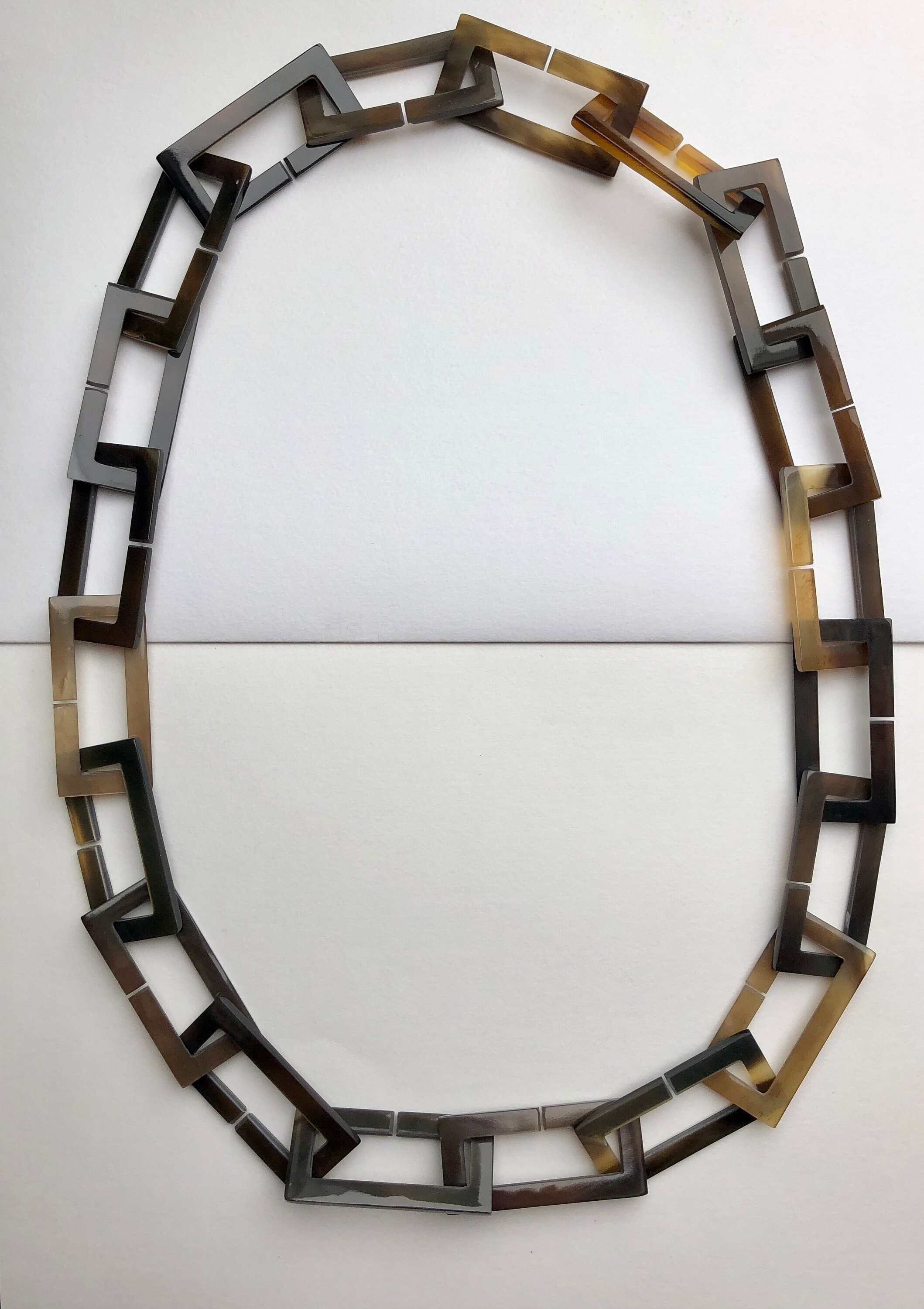 Buffalo Horn Necklace, Chunky Chain Necklace, Water Buffalo Horn ...