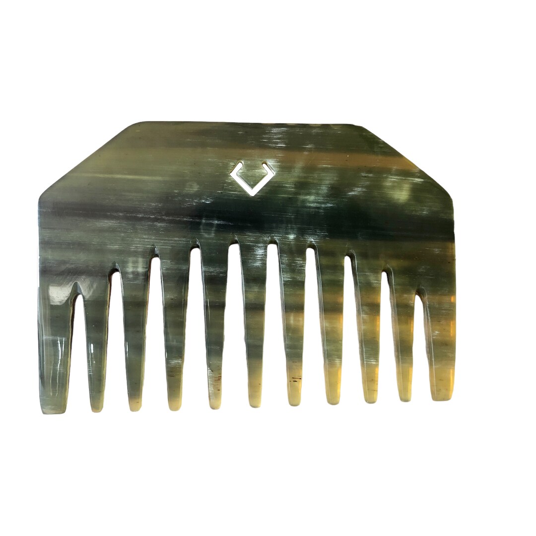 Horn Pointy-tooth Comb With Logo. Curly Hair Brush. Pocket Comb - Etsy