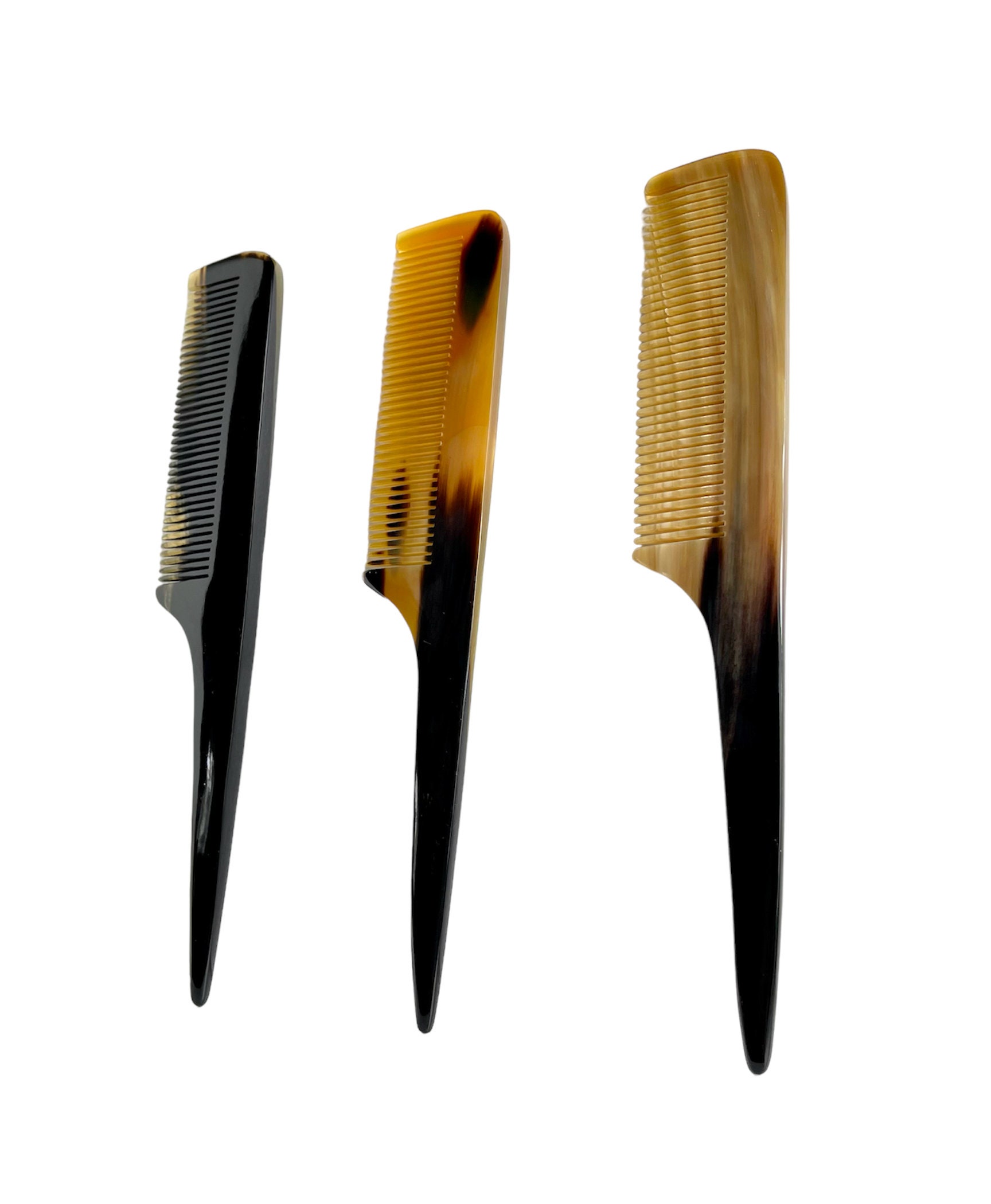 Buffalo Horn Tail Comb Hairdressing Comb Pointed Tail - Etsy
