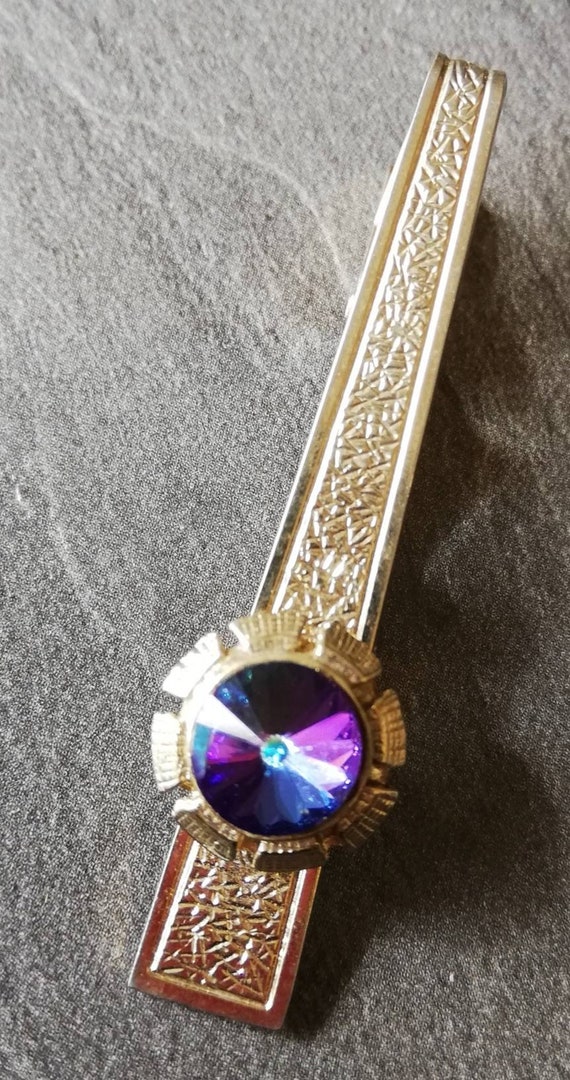 Vintage stratton tie clip - Gem
