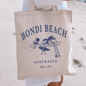 Bondi Beach Australia Tote Bag, Coastal Beach Carryall - Etsy