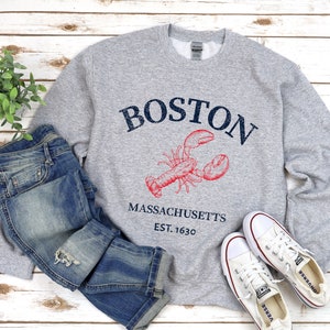 Boston Sweatshirt, Boston Souvenir, Boston Gifts, Boston Lobster Shirt ...