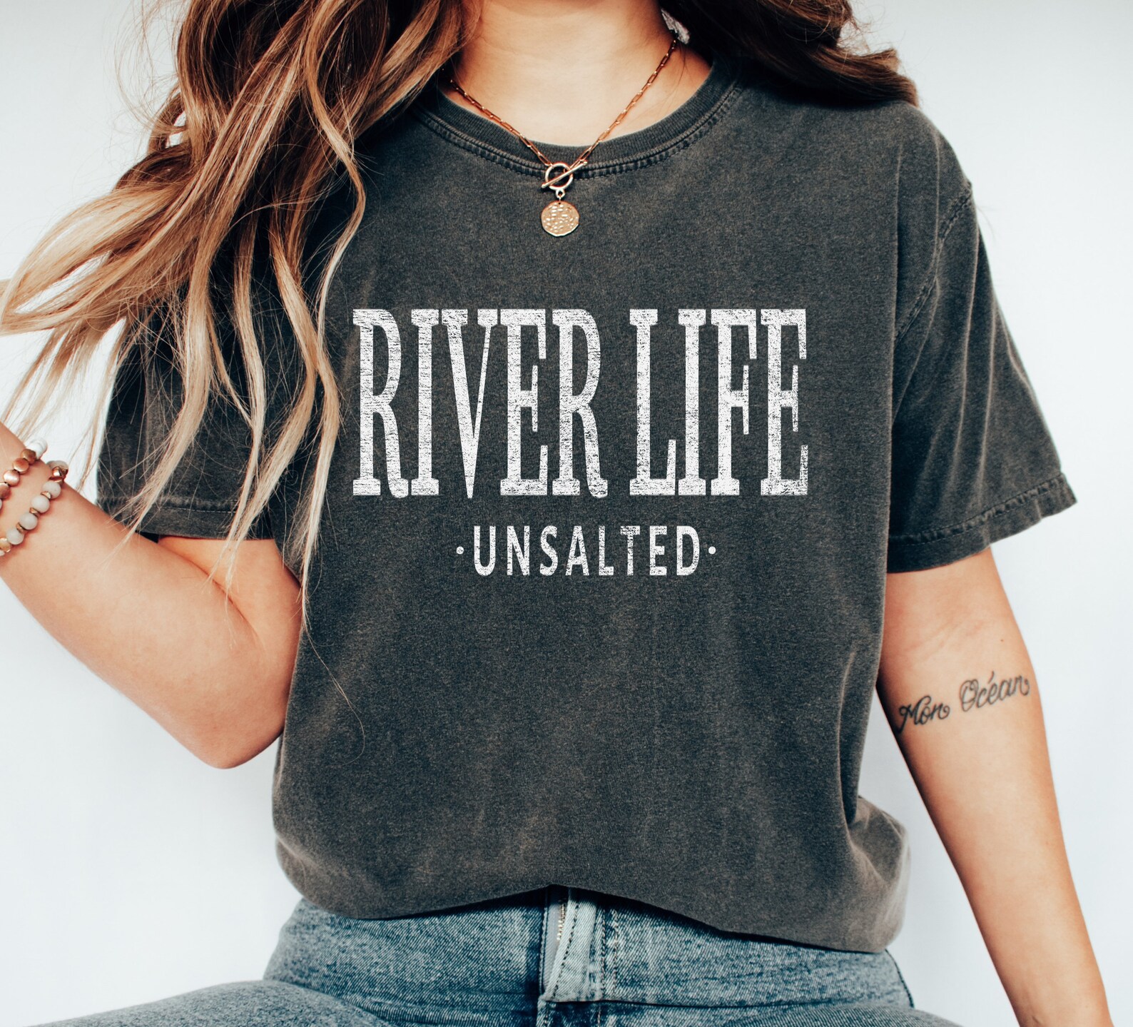 River Life Unsalted Tshirt Gift Tee, Lake Beach Comfort Colors - Etsy