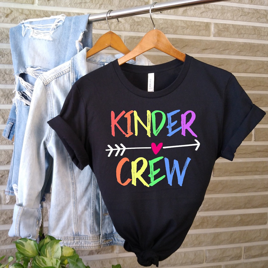 Kinder Crew Shirt, Kindergarten Teacher Group Shirt, Kinder Squad ...