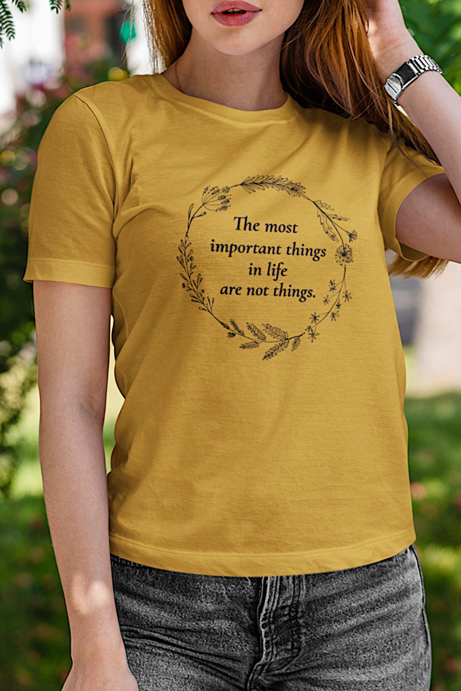 the-most-important-things-in-life-are-not-things-shirt-flower-etsy