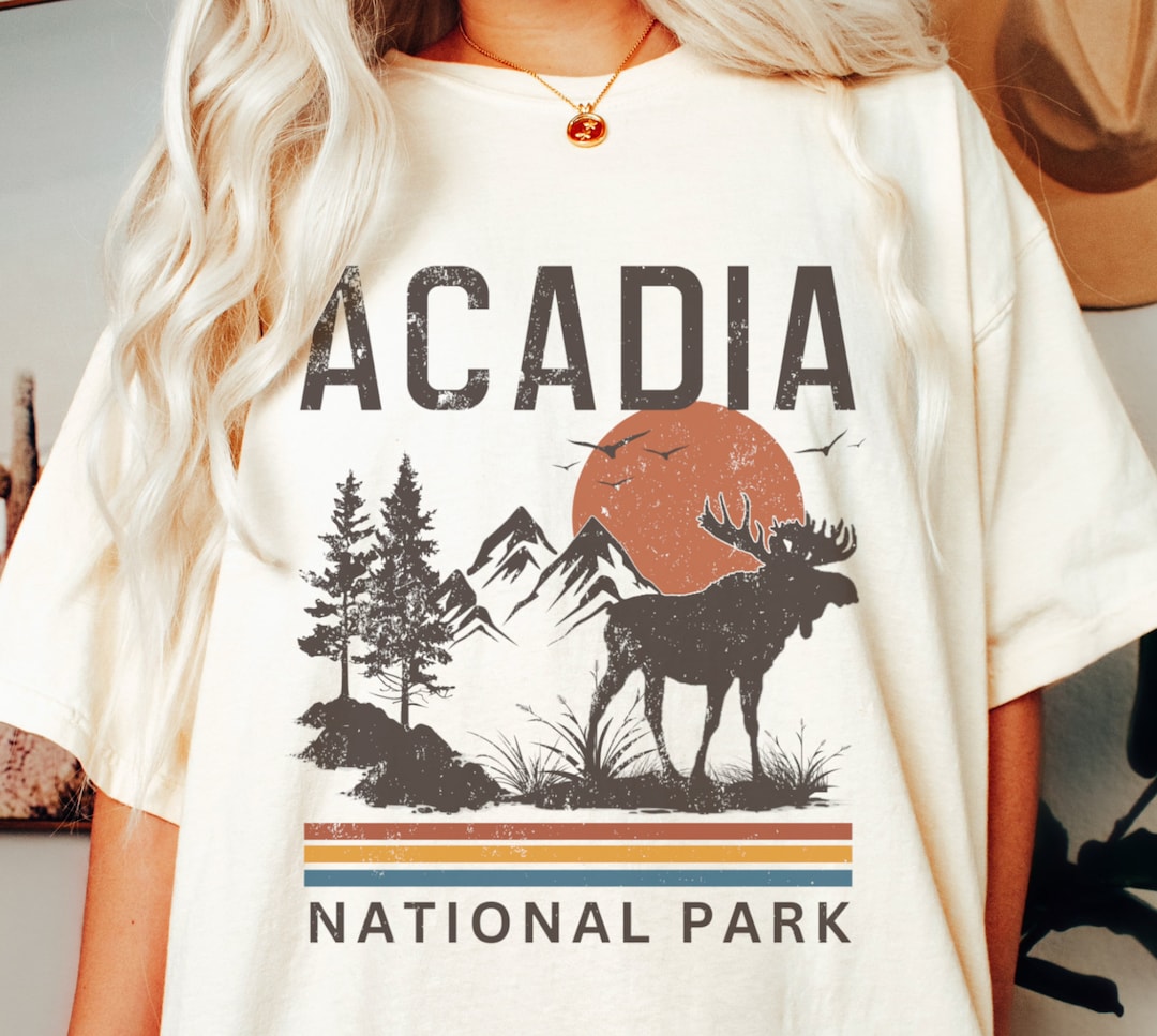 Acadia National Park Tshirt, Maine Gift Tee - Etsy
