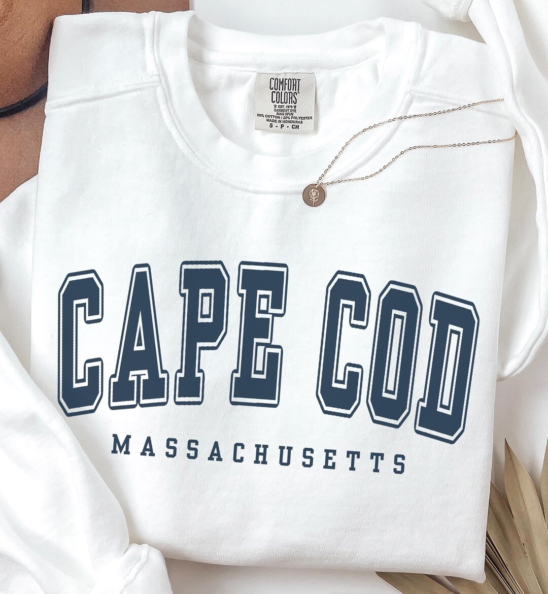 Cape Cod Massachusetts Comfort Colors® Beach Crewneck Sweatshirt ...