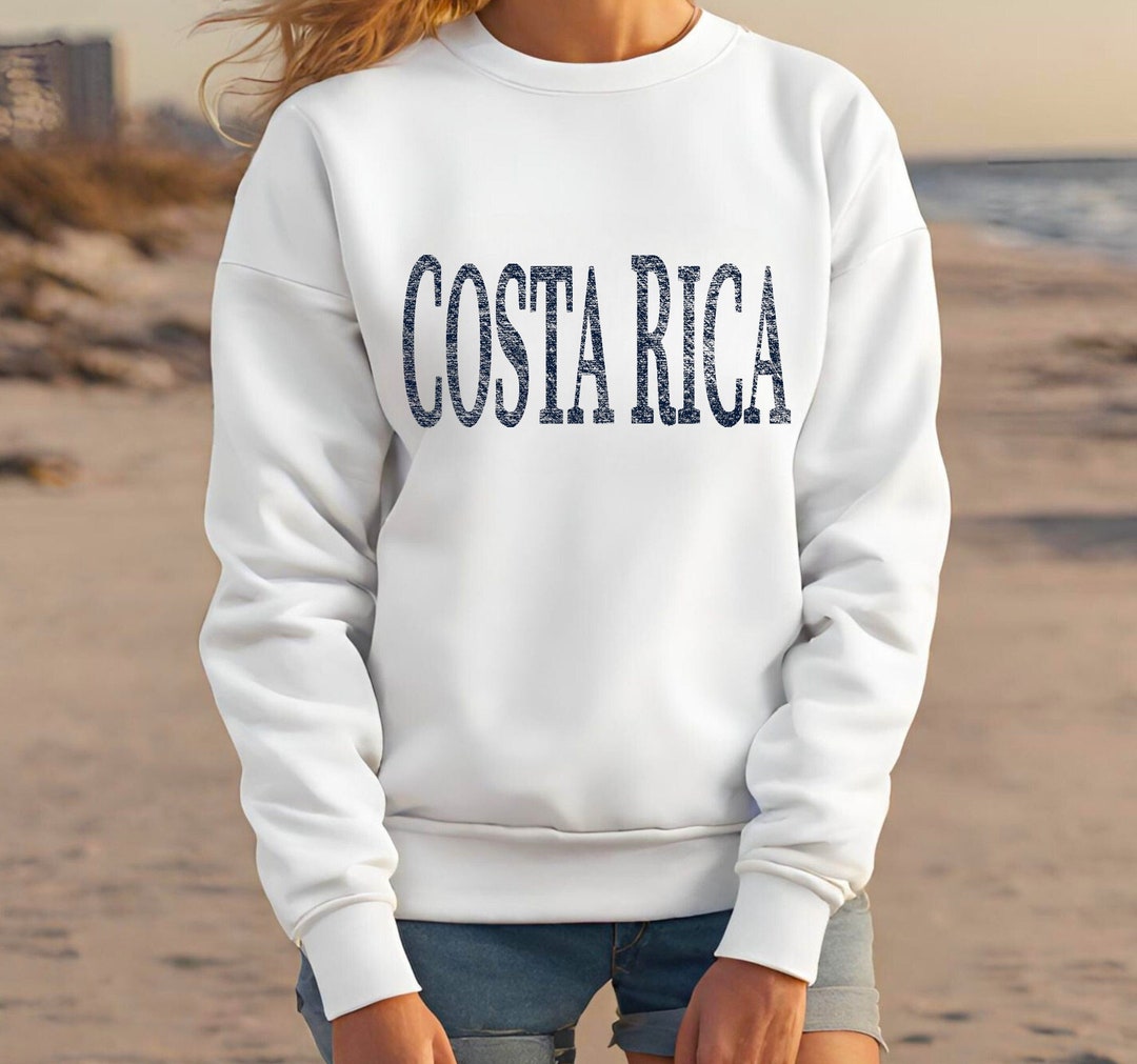 Costa Rica Sweatshirt, Womens Costa Rica Beach Shirt, Unisex Beach ...