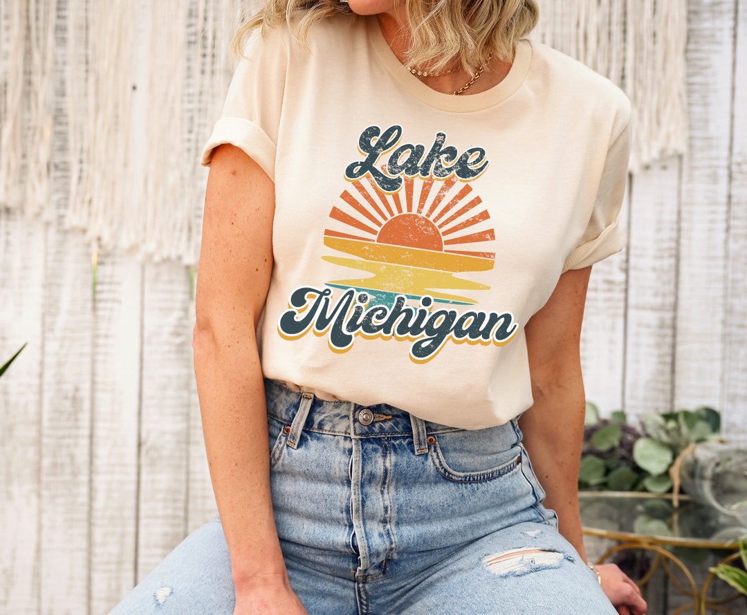 Lake Michigan Shirt, Retro Family Lake Vacation Trip Tshirts - Etsy