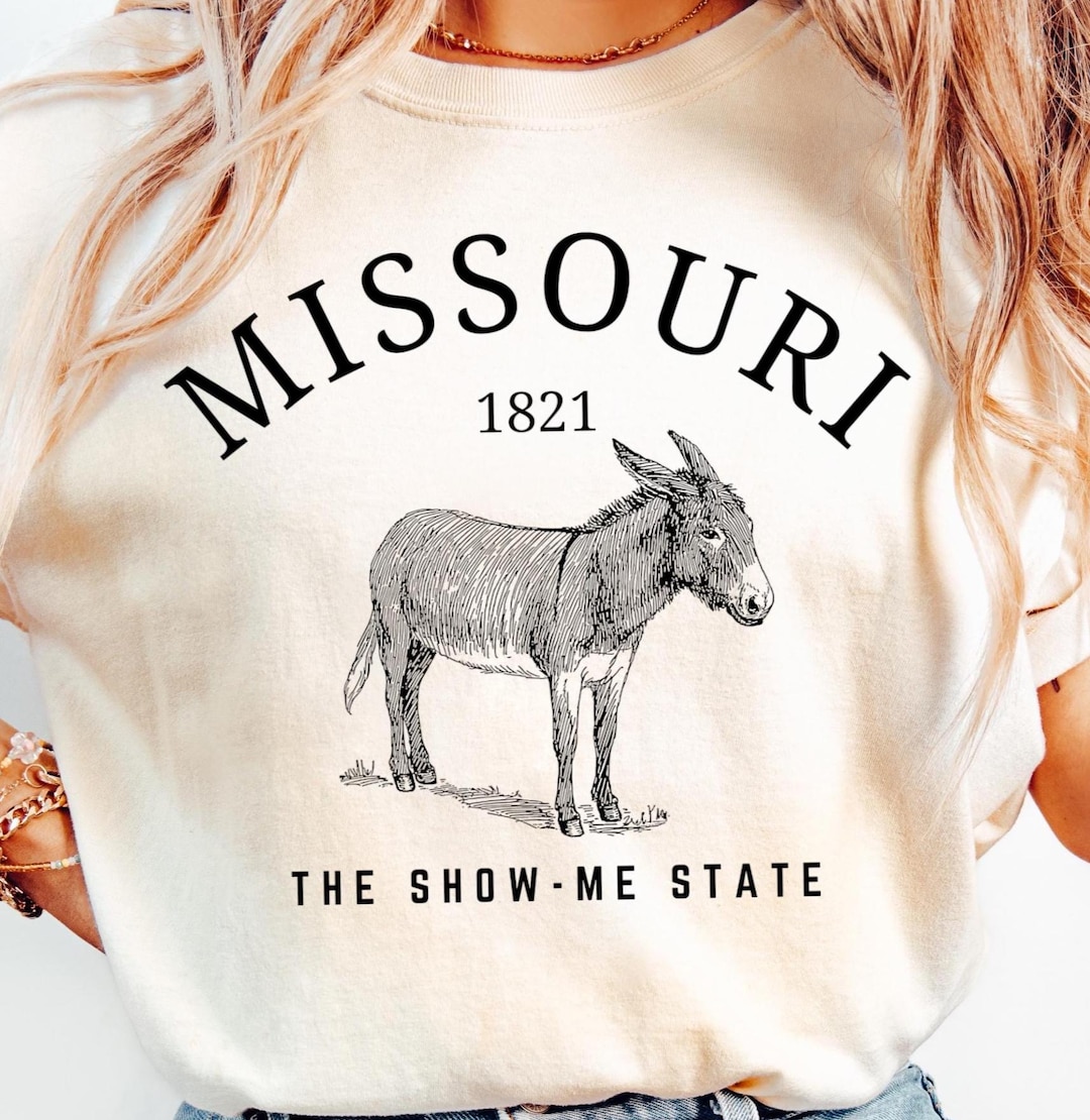 Missouri Mule Tshirt Gift, Show Me State Pride Tee - Etsy