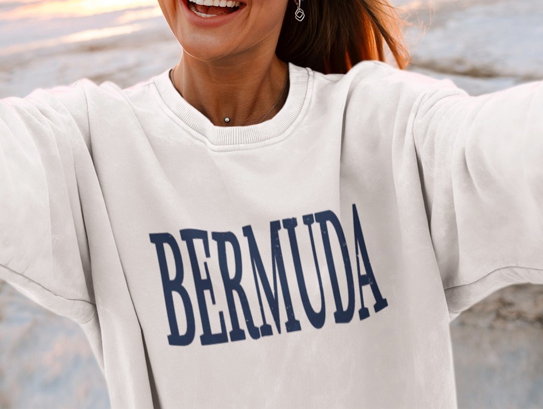 Bermuda Sweatshirt, Womens Unisex Beach Crewneck Shirt Gift - Etsy
