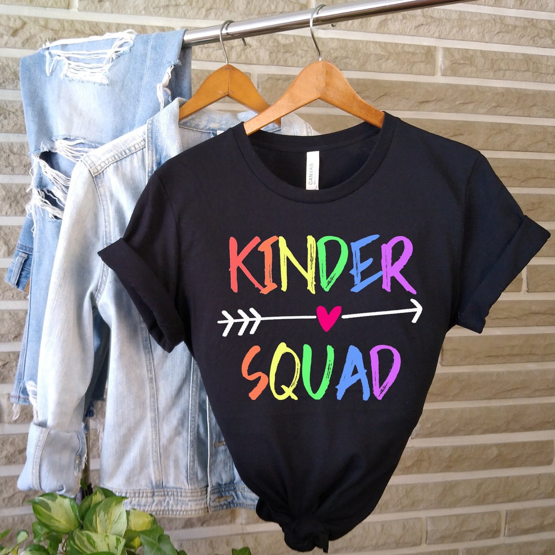 Kinder Squad Shirt, Teacher Group Shirt, Kindergarten Crew, Kinder Crew ...
