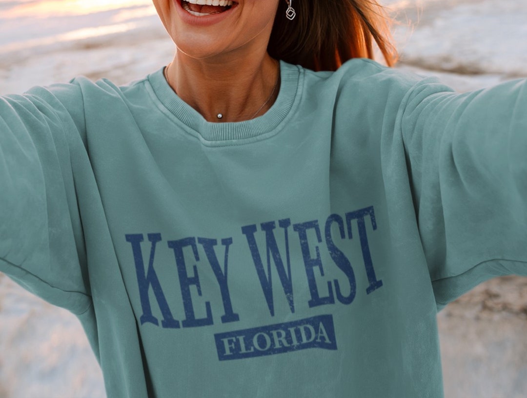Key West Florida Beach Crewneck Sweatshirt Gift, Comfort Colors ...