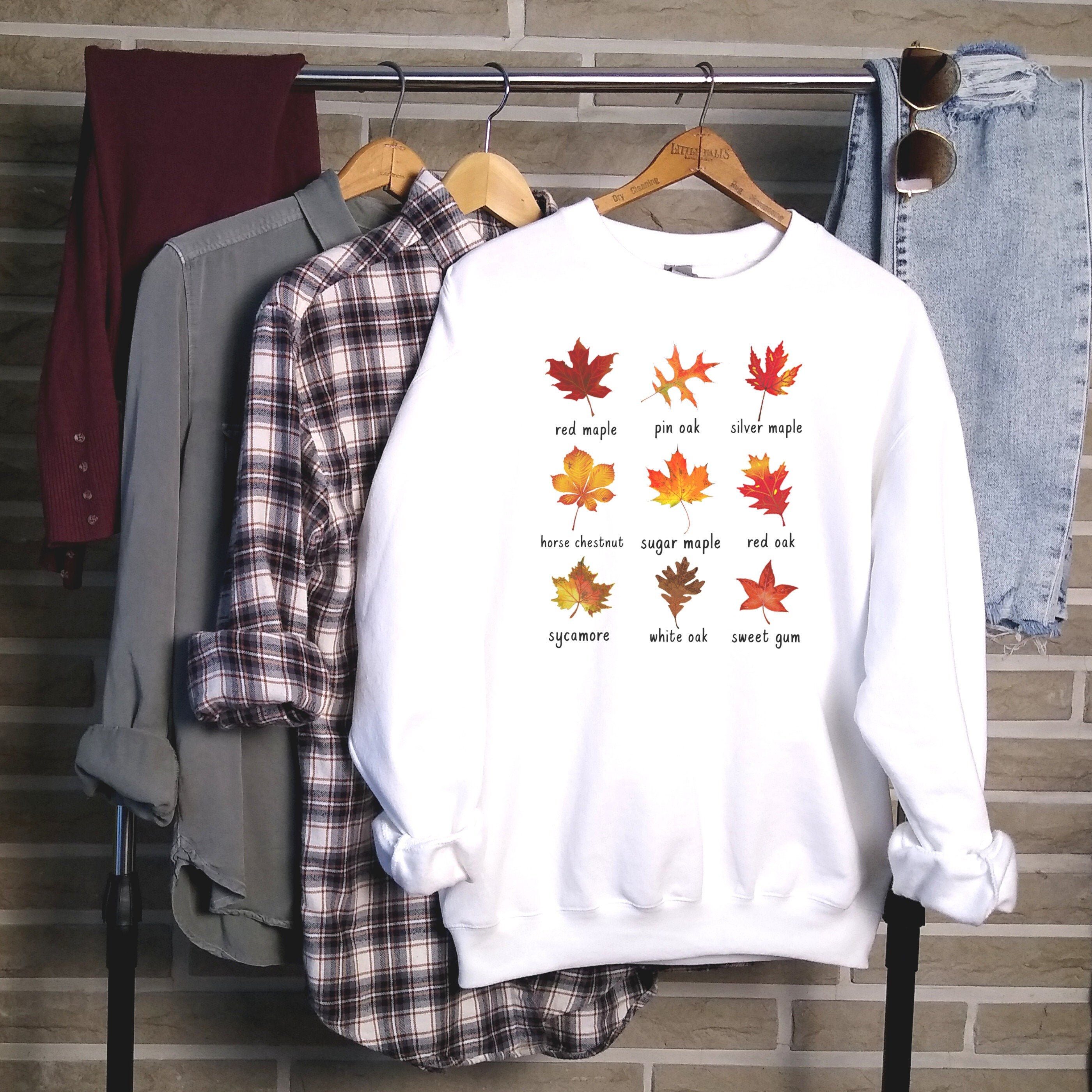 Autumn Leaves Sweatshirt Fall Colors Sweater Fall Apparel | Etsy
