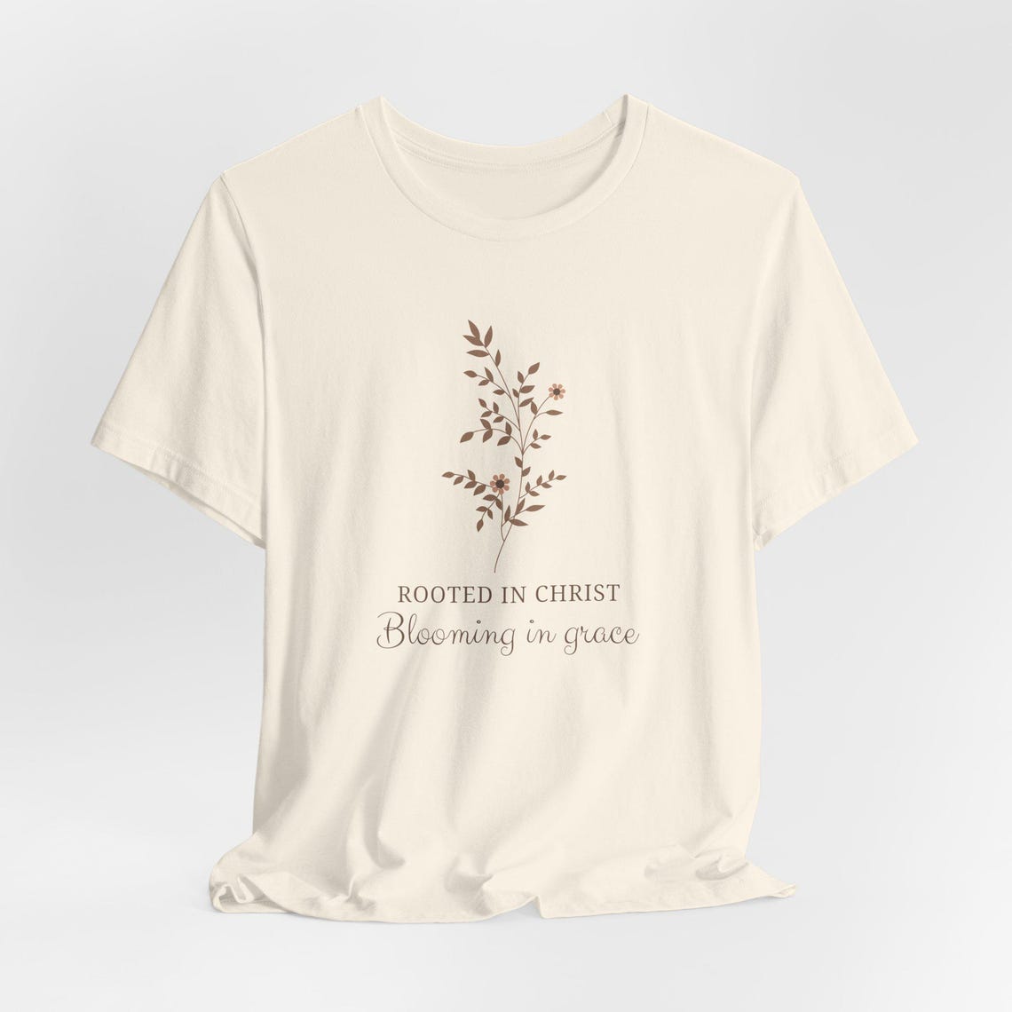 Rooted in Christ Blooming in Grace Floral Christian Tshirt Gift Tee - Etsy