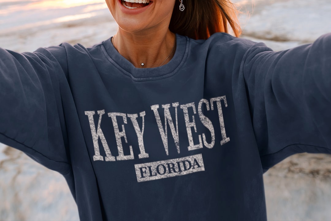 Key West Sweatshirt the Keys Crewneck Pullover Florida - Etsy