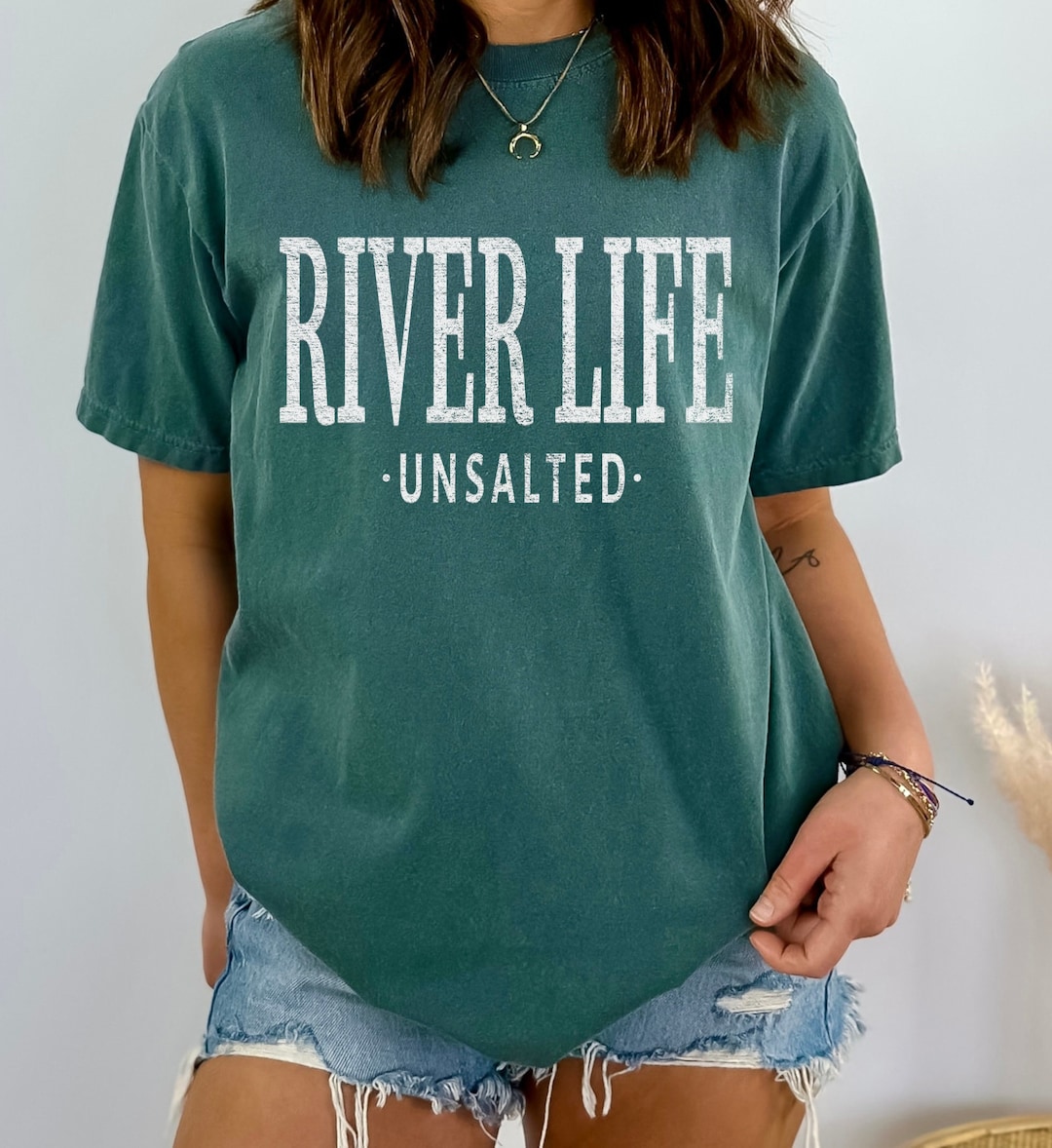 River Life Unsalted Tshirt Gift Tee, Lake Beach Comfort Colors - Etsy