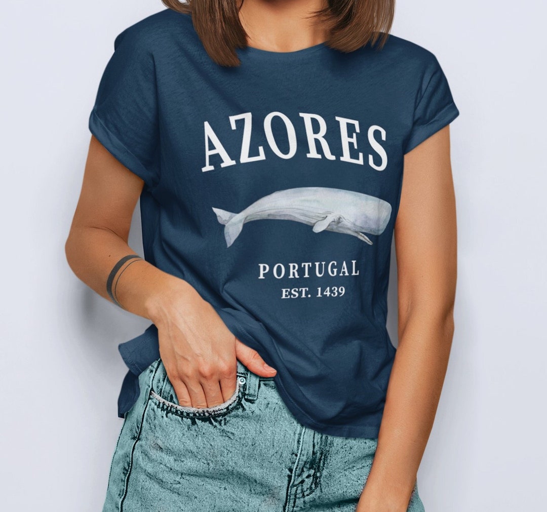 Azores Islands Portugal Tshirt, Whale Watching Souvenir - Etsy