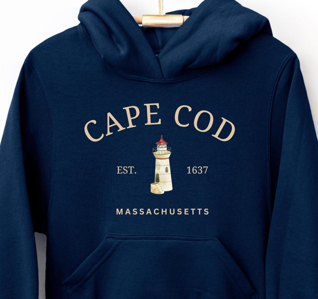 Kids Cape Cod Massachusetts Hoodie, Pullover Hooded Sweatshirt Gift - Etsy