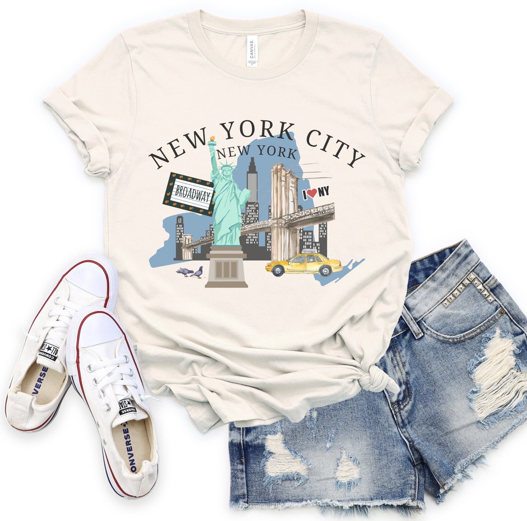 New York City Tshirt Gift, NYC Souvenir Tee - Etsy