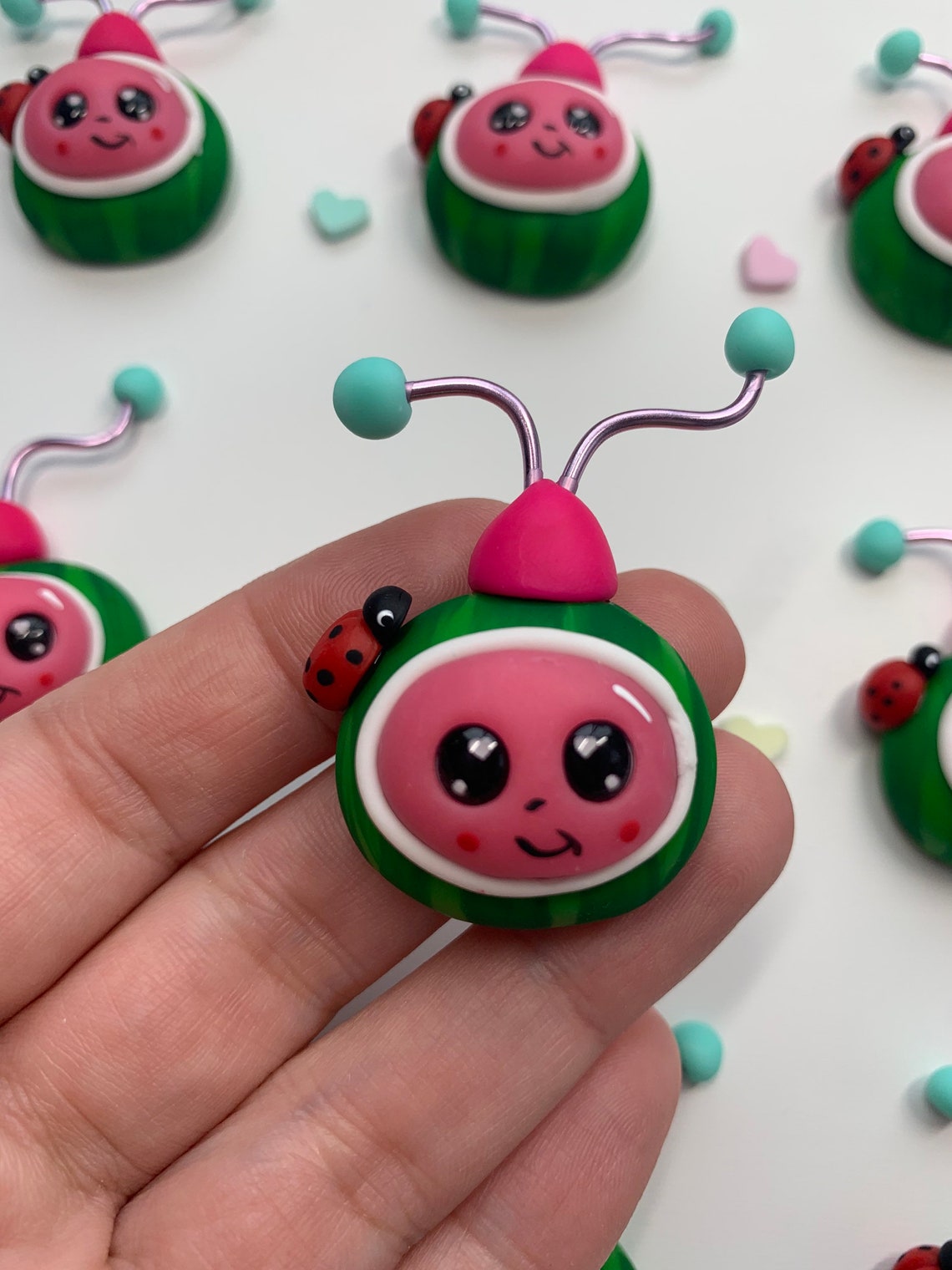 Cocomelon Inspired Clay Embellishment Flat Back Clay Center | Etsy