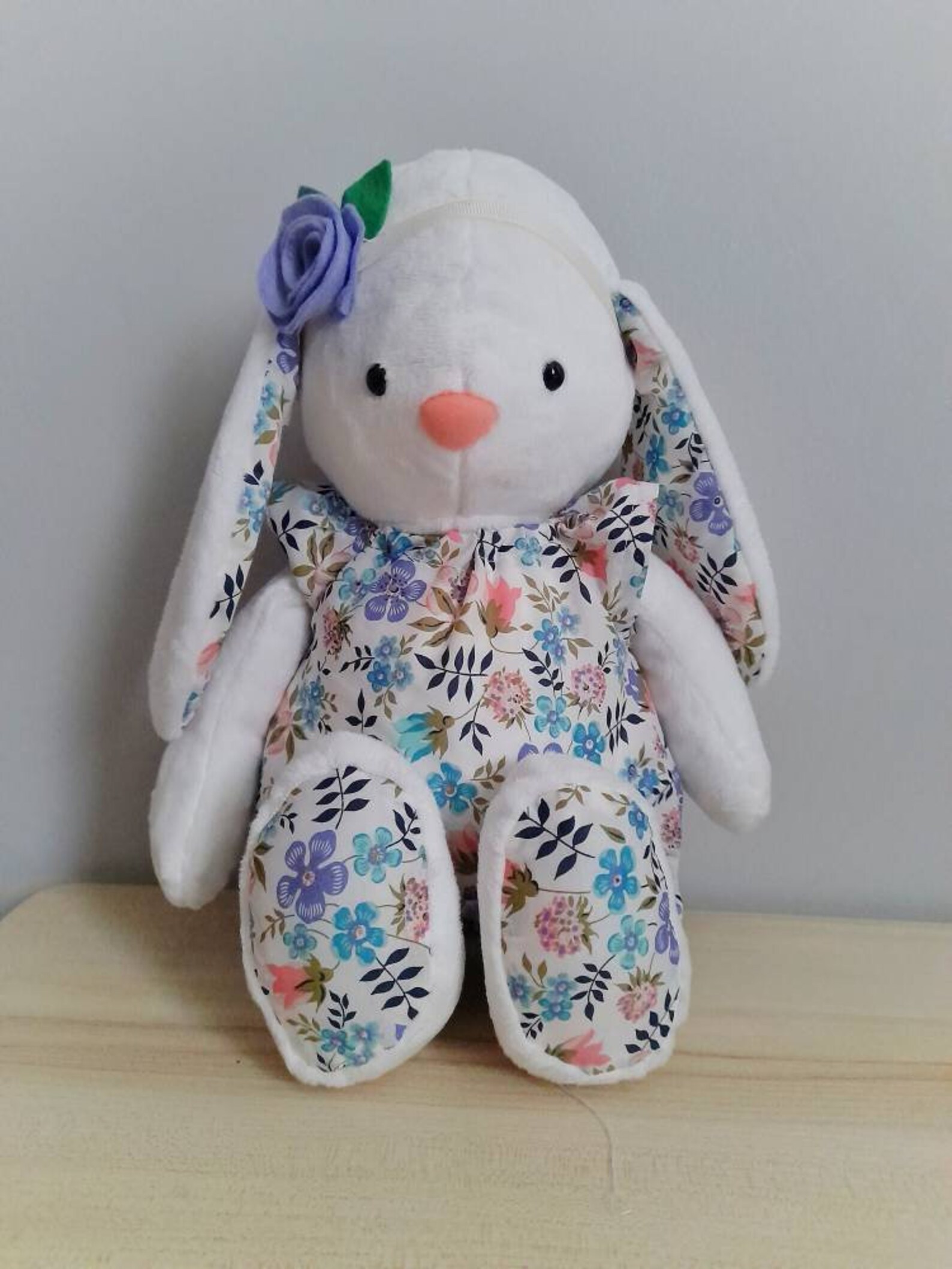 Plushie Bunny With Romper Sewing Pattern and Tutorial Pdf - Etsy