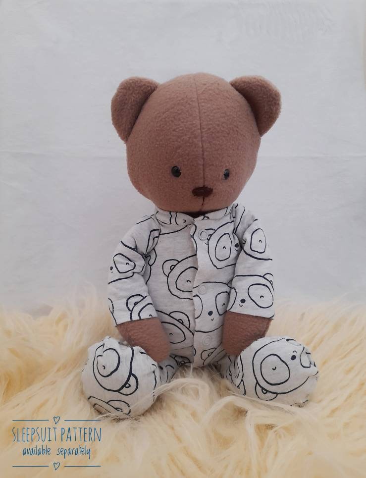 Plushie Bear Sewing Pattern and Tutorial Easy Memory Bear Pdf - Etsy UK
