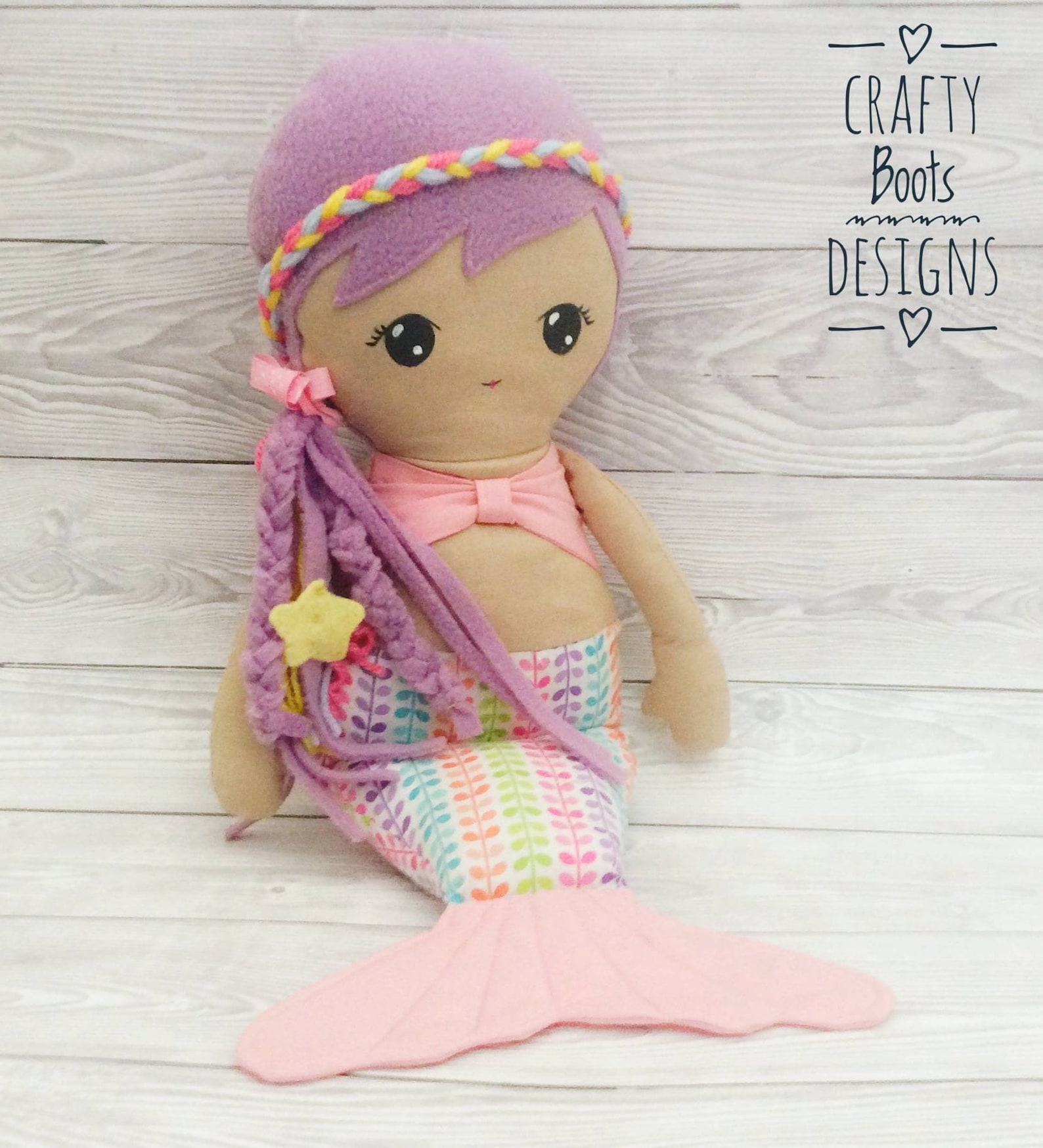 Mermaid Doll Pdf Sewing Pattern and Tutorial With Two Face and | Etsy UK