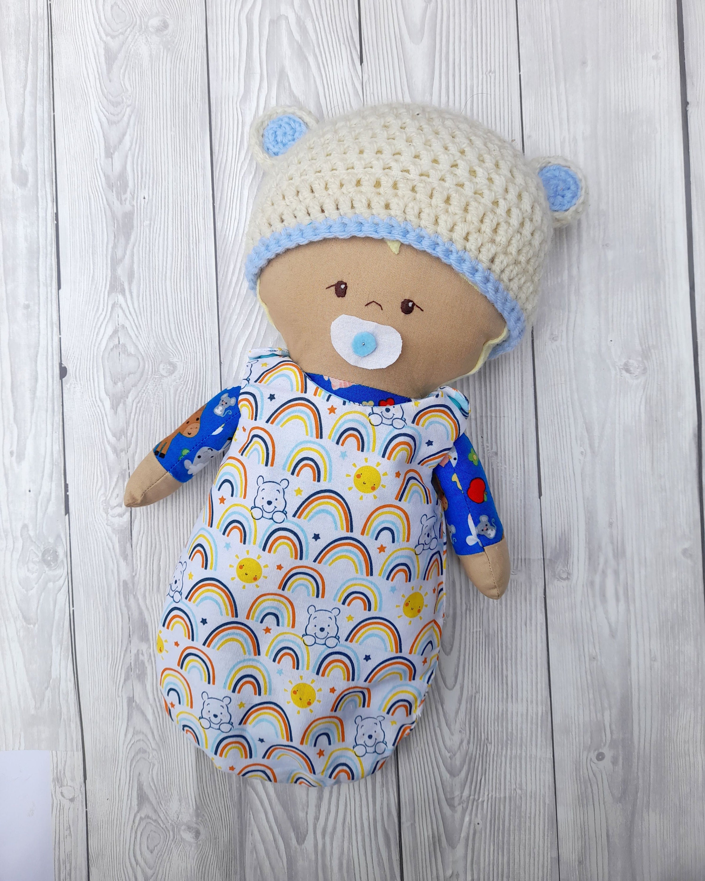 Sleep sack for baby rag doll sewing pattern and photo tutorial | Etsy