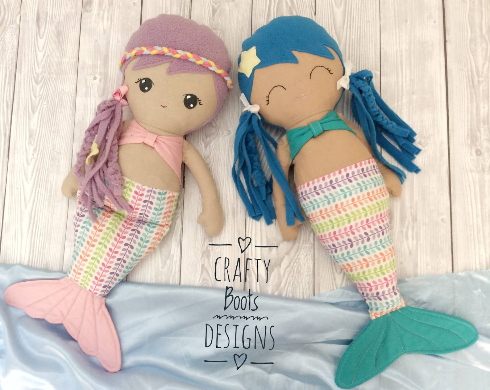 Mermaid Doll Pdf Sewing Pattern and Tutorial With Two Face and | Etsy UK