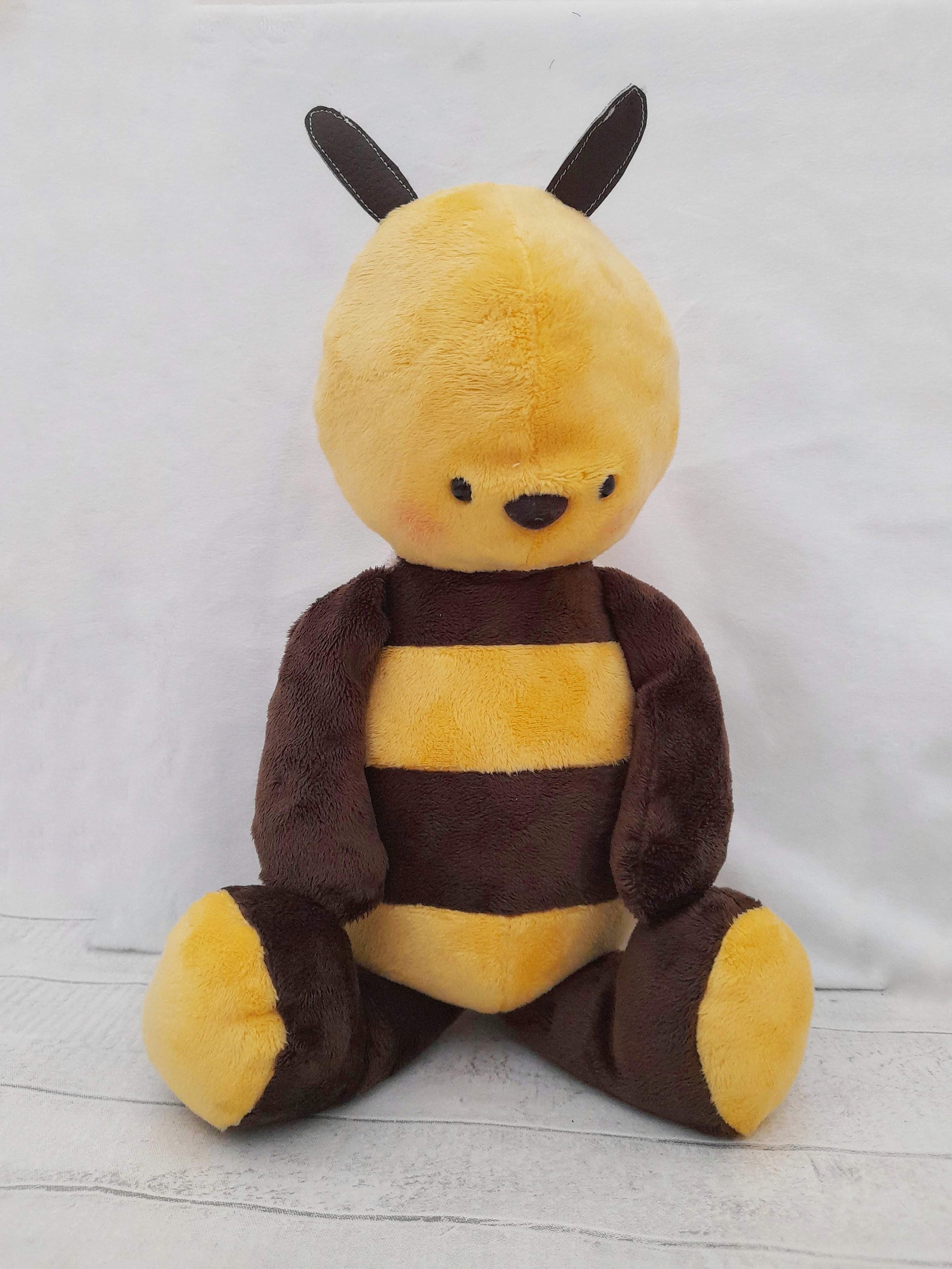 Plushie Bee Sewing Pattern and Tutorial With Aviator Hat and - Etsy