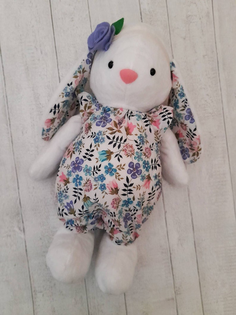 Plushie Bunny With Romper Sewing Pattern and Tutorial Pdf - Etsy