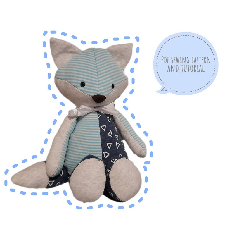 Plush Fox Sewing Pattern and Tutorial Memory Bear Pattern Pdf - Etsy