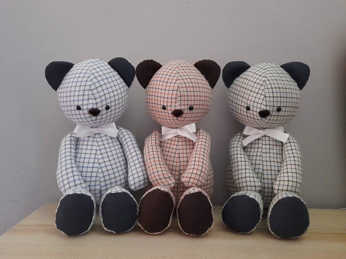 Plushie Bear Sewing Pattern and Tutorial Easy Memory Bear Pdf - Etsy Canada