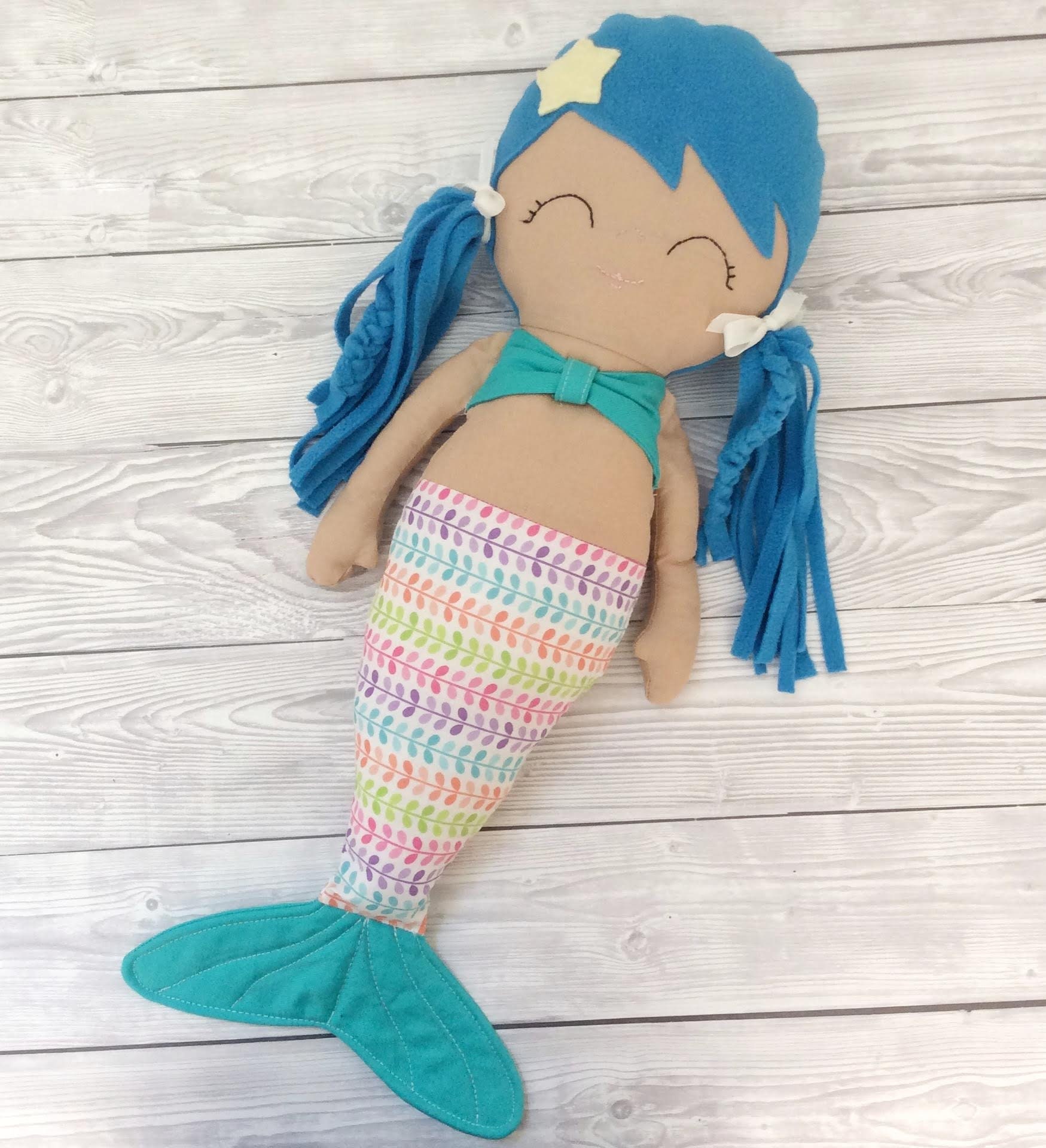 Mermaid Doll Pdf Sewing Pattern and Tutorial With Two Face and | Etsy UK