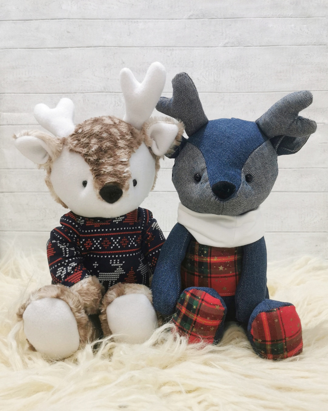 Plush Reindeer Sewing Pattern and Tutorial Easy Memory Bear Pdf - Etsy