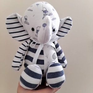 Plushie Elephant Sewing Pattern and Tutorial, Memory Bear Pattern Pdf ...